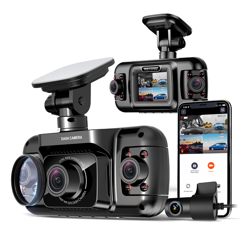 Rexing R4 4 Channel Dash Cam W/ All Around 1080p Resolution, Wi-Fi, an ...