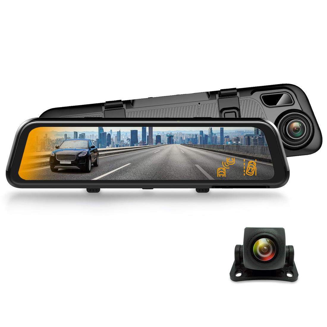 Smart BSD ADAS Dual Mirror Dash Cam with Night Vision - Rexing