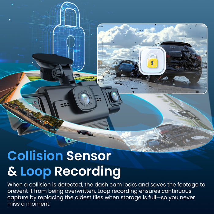 Rexing R4-RD 4-Channel Dash Cam with All-Around 1080p, Built-in 360° P ...