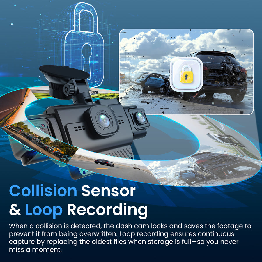 rd 4 channel dash cam with all around 1080p built in 360 parking ...